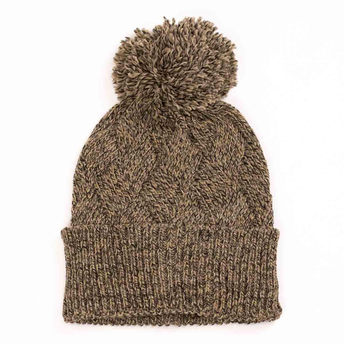 Wembley Pom-Pom Beanie in Heathered Black | The Royal Standard