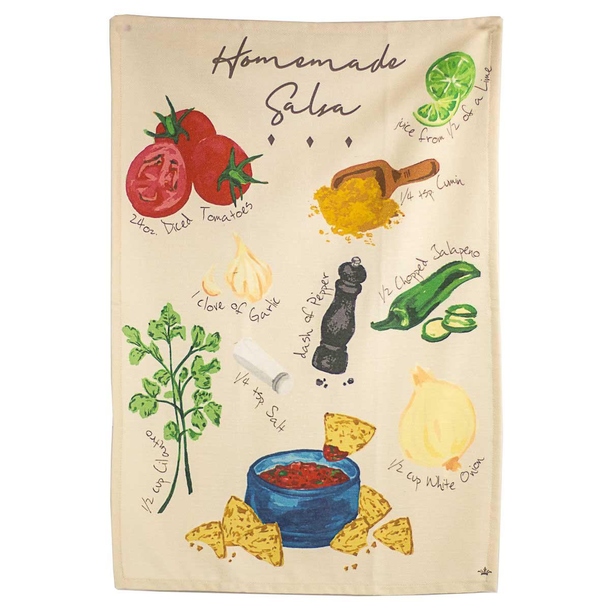 Homemade Salsa Recipe Hand Towel| The Royal Standard