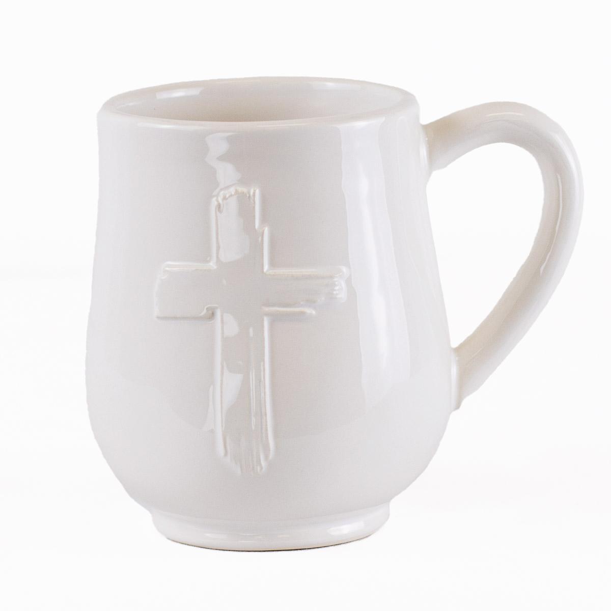 Cross Embossed Coffee Mug| The Royal Standard