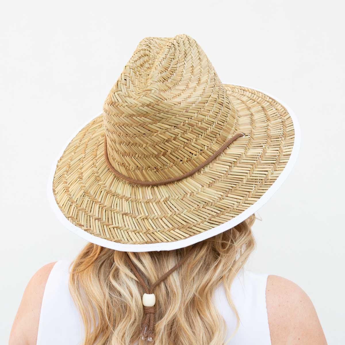 Havana Sun Hat Tan/White| The Royal Standard