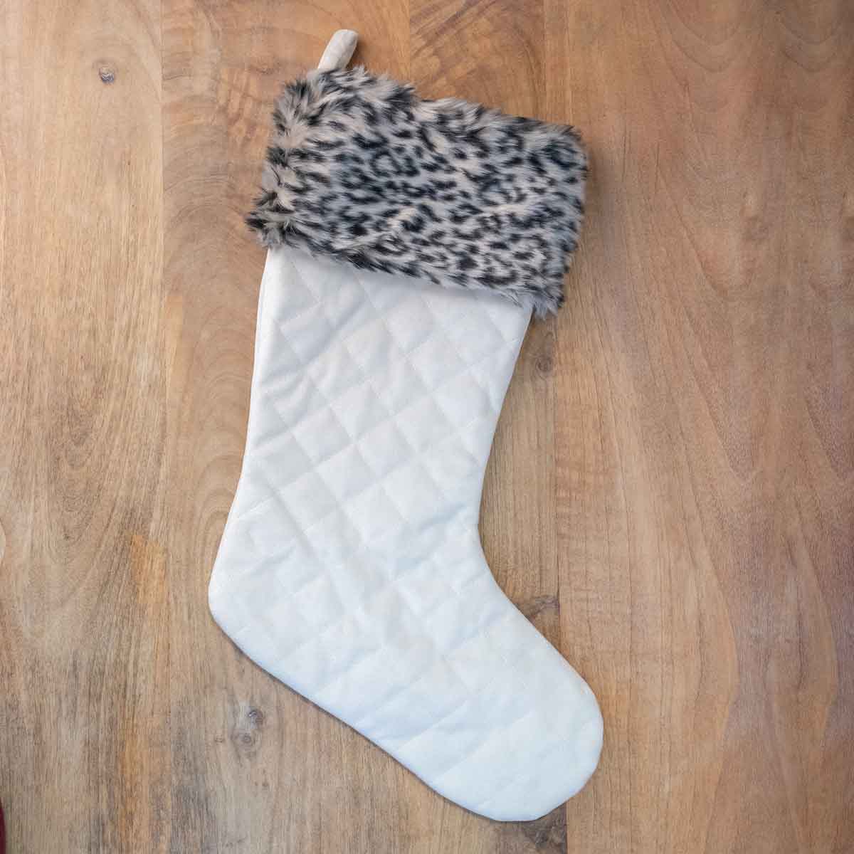 Cheetah Quilted Stocking | The Royal Standard