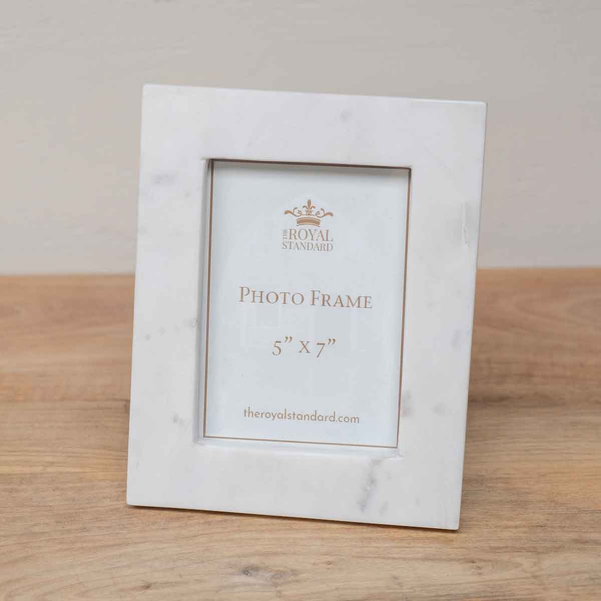 Marble Photo Frame in White | The Royal Standard