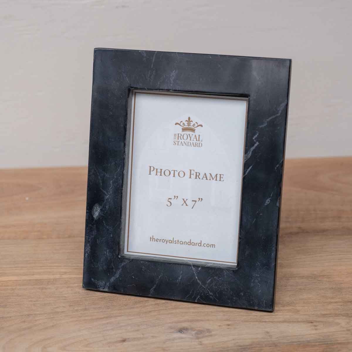Marble Photo Frame in Black | The Royal Standard
