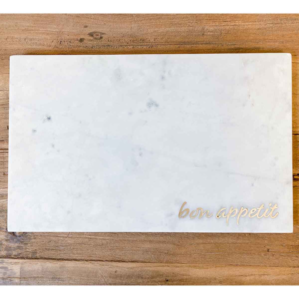 Bon Appetit Marble Serving Board | The Royal Standard