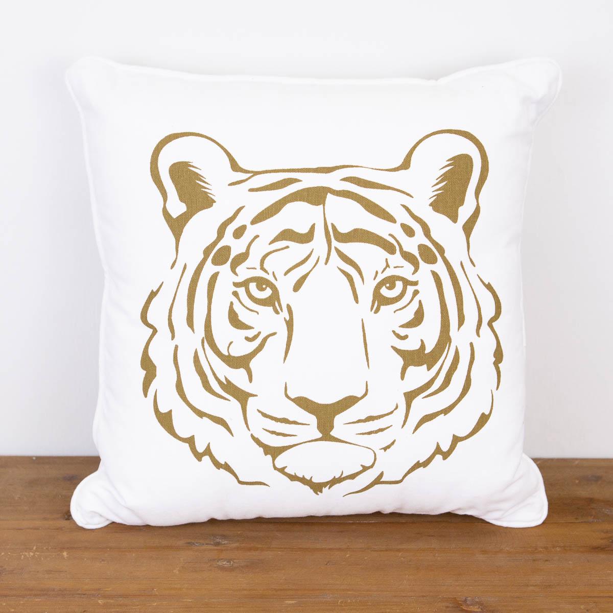 Tiger Pillow in Soft Gold | The Royal Standard