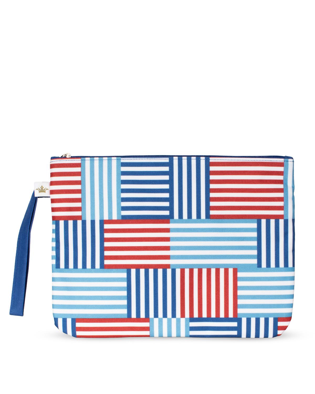Freeport Stripe Wet/Dry Bag in Red | The Royal Standard