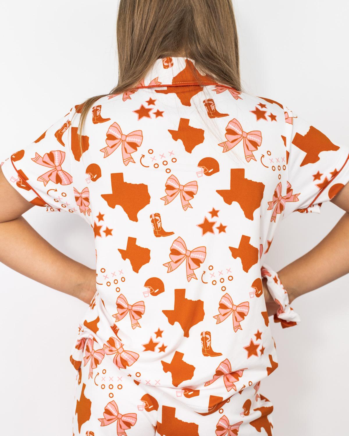 Girl's Put A Bow On It Sleep Shorts Set | The Royal Standard